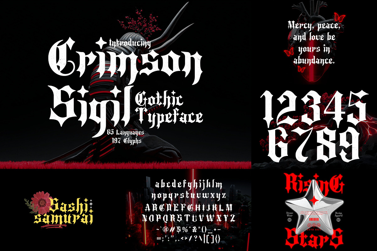 Rock Band Font Bundle - 40 Fonts!, a Sans Serif Font by HipFonts