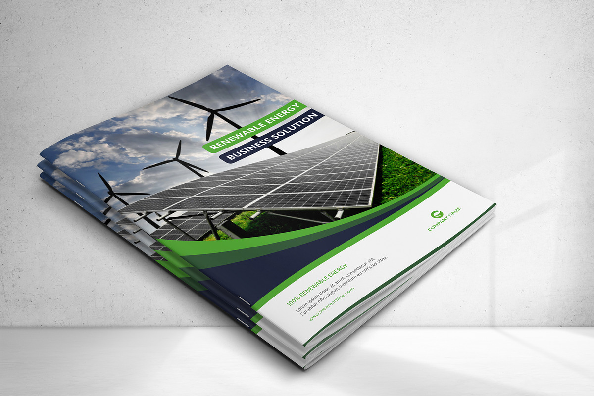 Renewable Energy Brochure, a Brochure Template by design_pick