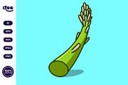 Asparagus cartoon vector