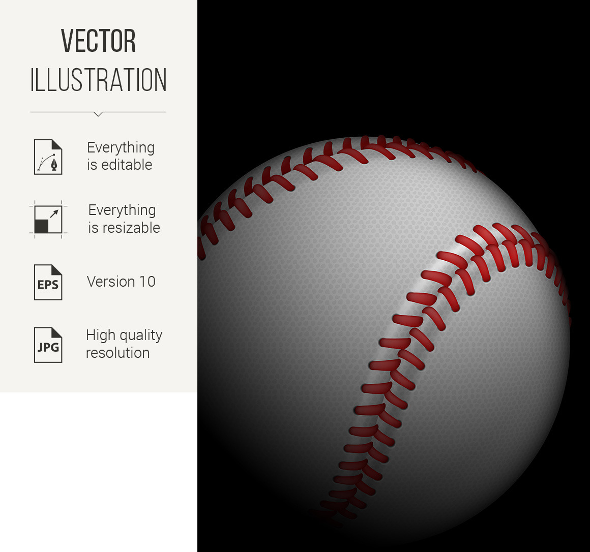 High detailed baseball, a Background Graphic by DvargShop