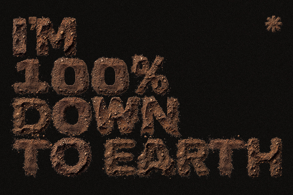 Dirt - An Eco Friendly Mud Font, a Font by AndrewPixelType