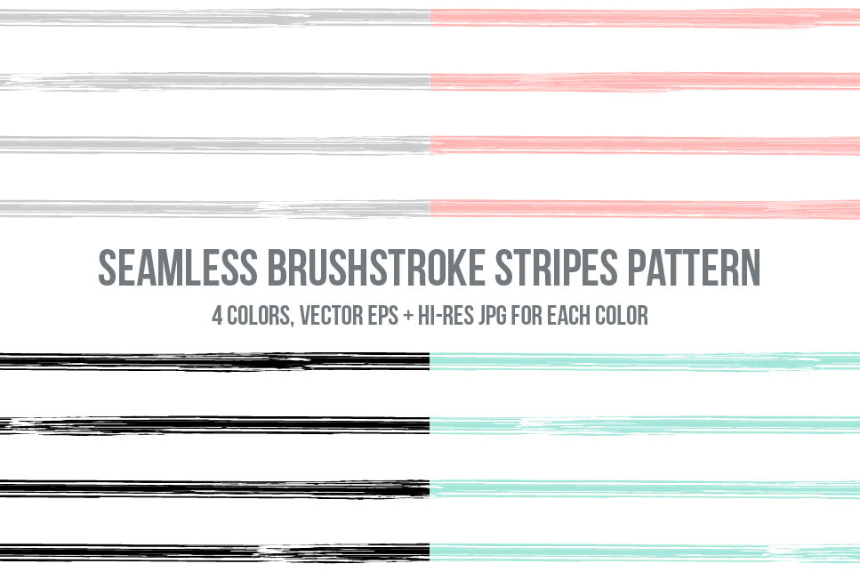 Brushstrokes stripes pattern, a Pattern Graphic by Slanapotam ...