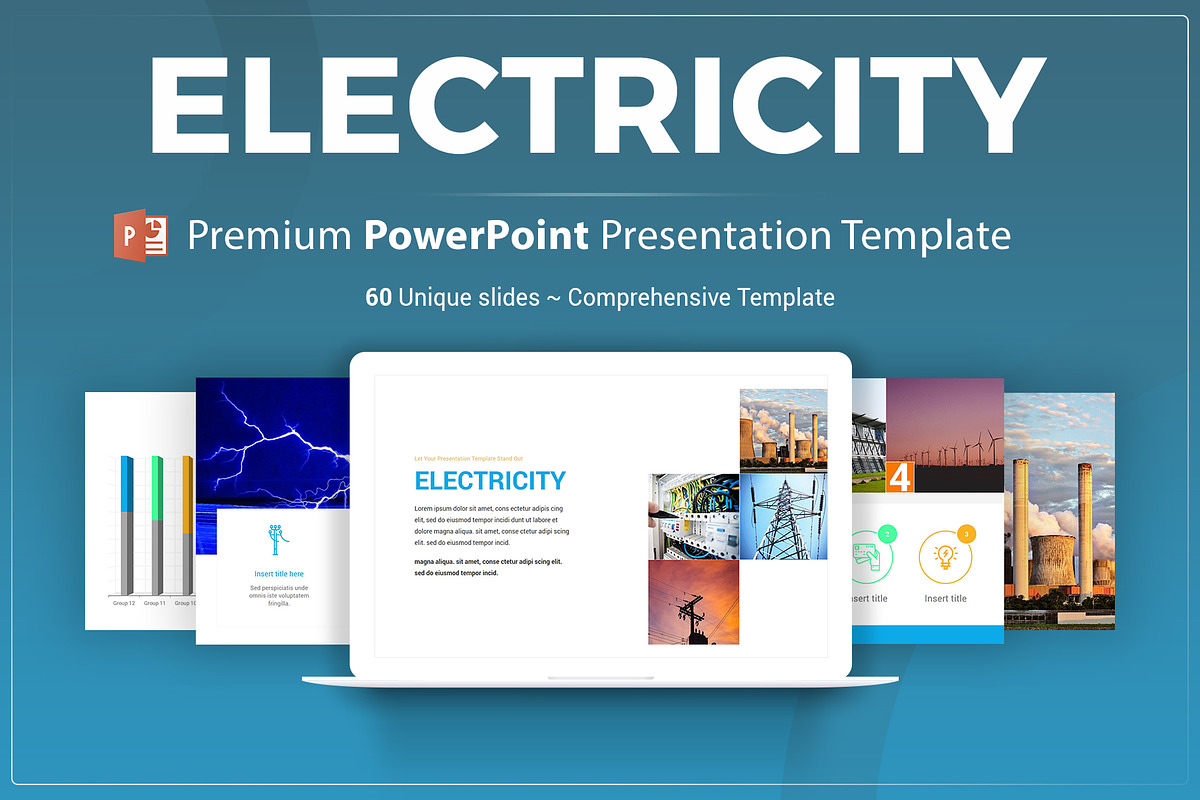 Electricity PowerPoint Template, a Presentation Template by SlideOne