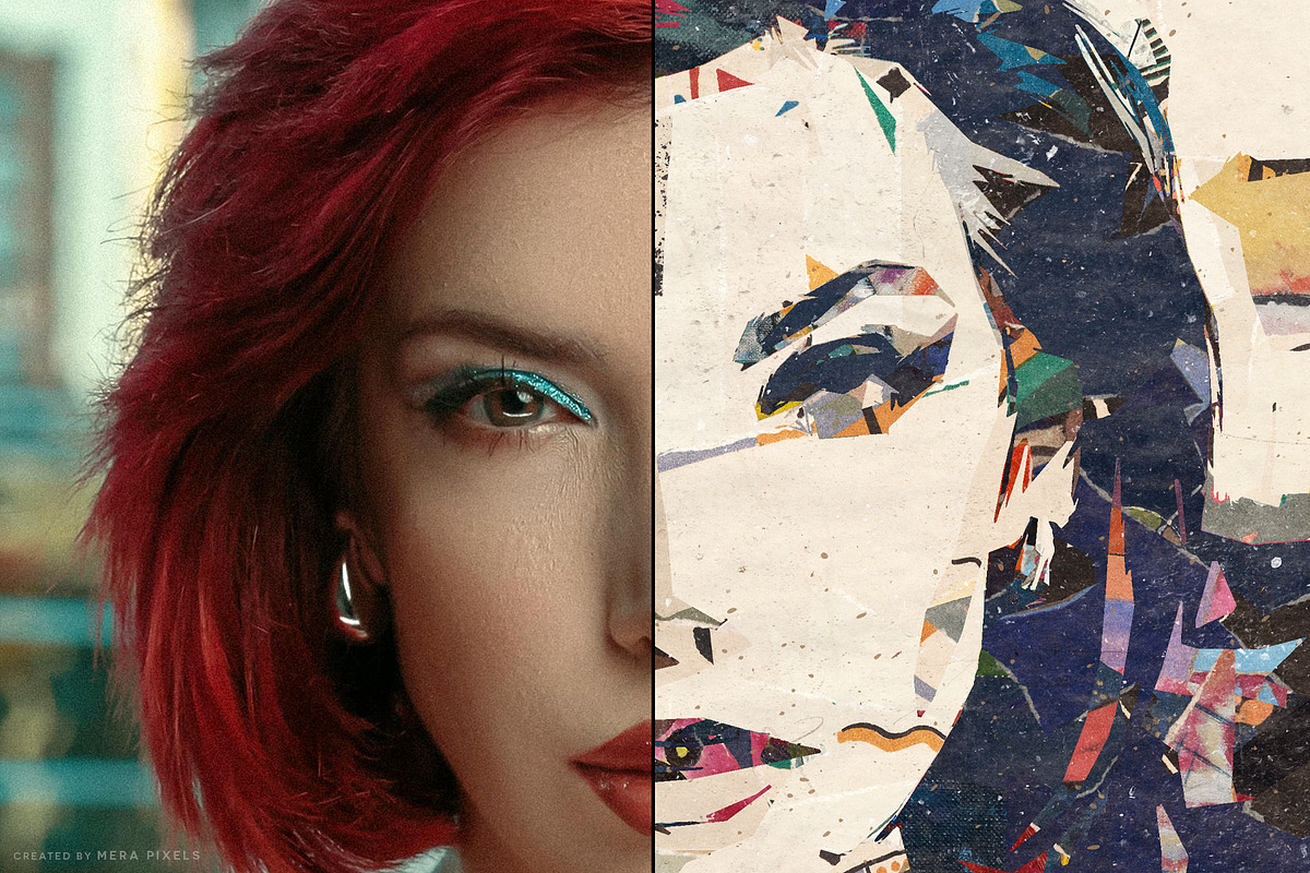Collage Art Creator, a Layer Style Add-On by Mera Pixels