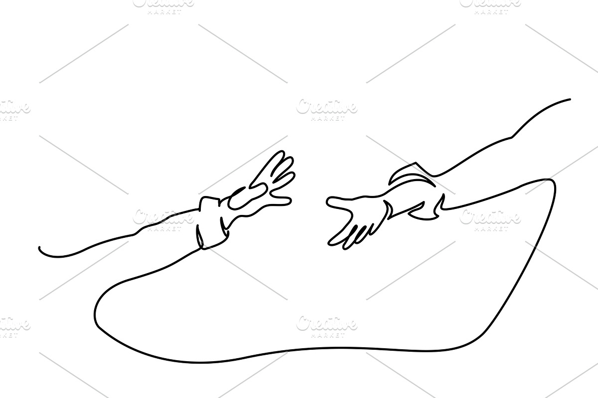 Helping hands concept. Gesture, sign, an Object Illustration by Valenty