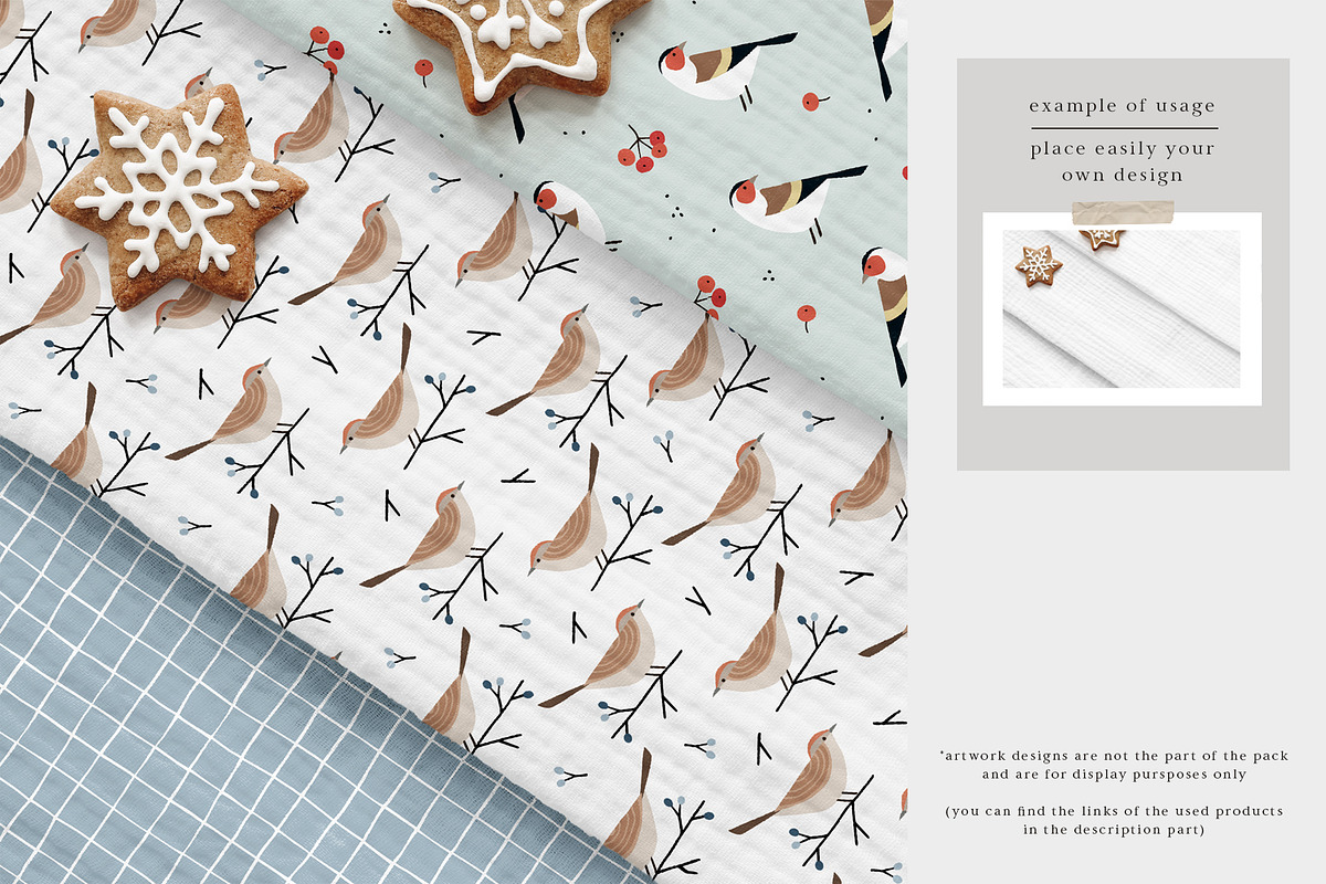 20 Gingerbread Christmas mockups, a Print Template by Tabita's shop
