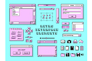 Retro interface elements. 90s, a Graphic by LadadikArt