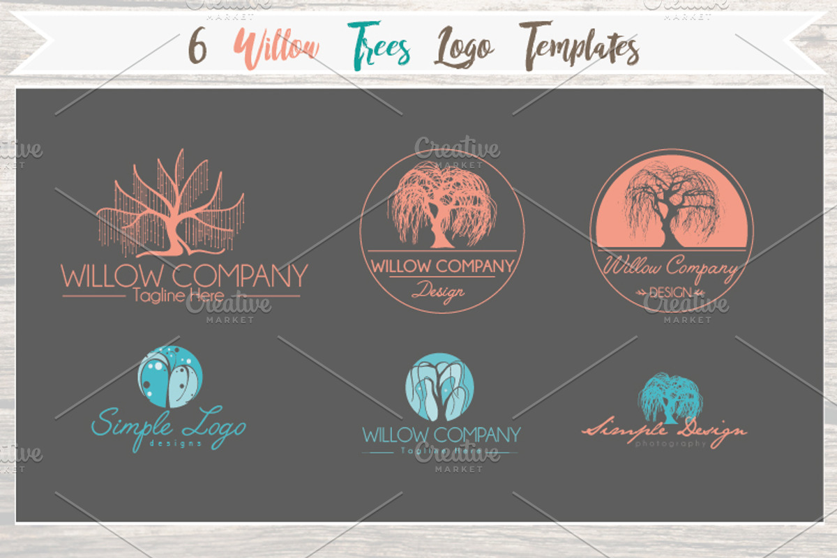 6 Willow Tree Logo Templates- Styles, a Branding & Logo Template by ...
