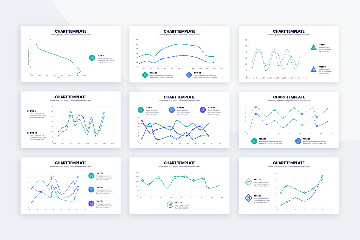 PowerPoint Charts and Graphs Bundle, a Presentation Template by Slidesmash
