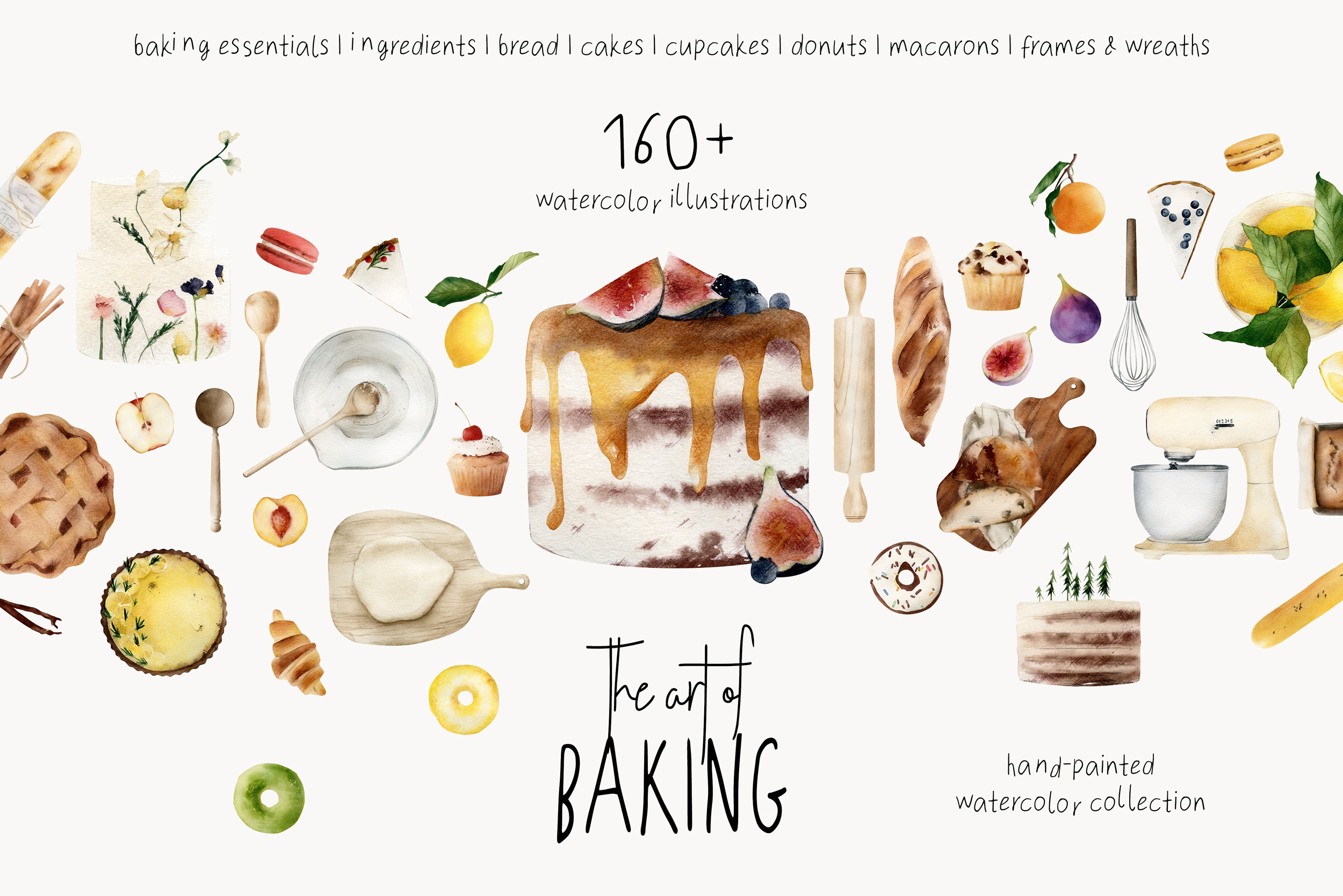 The Art of Baking collection, a Food Illustration by Diana Askarova Art ...