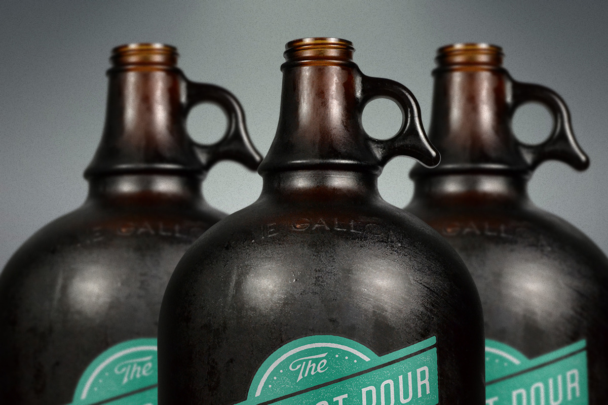 Gallon Growler Mock-Up, a Product Mockup by Palm Street Creative