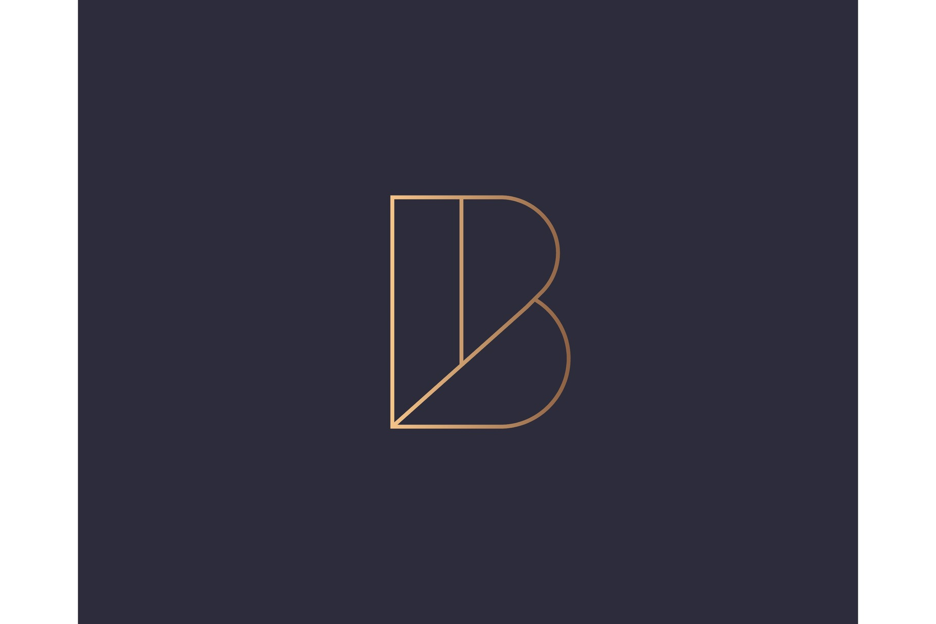 Abstract linear letter B logo icon | Branding & Logo Templates ...