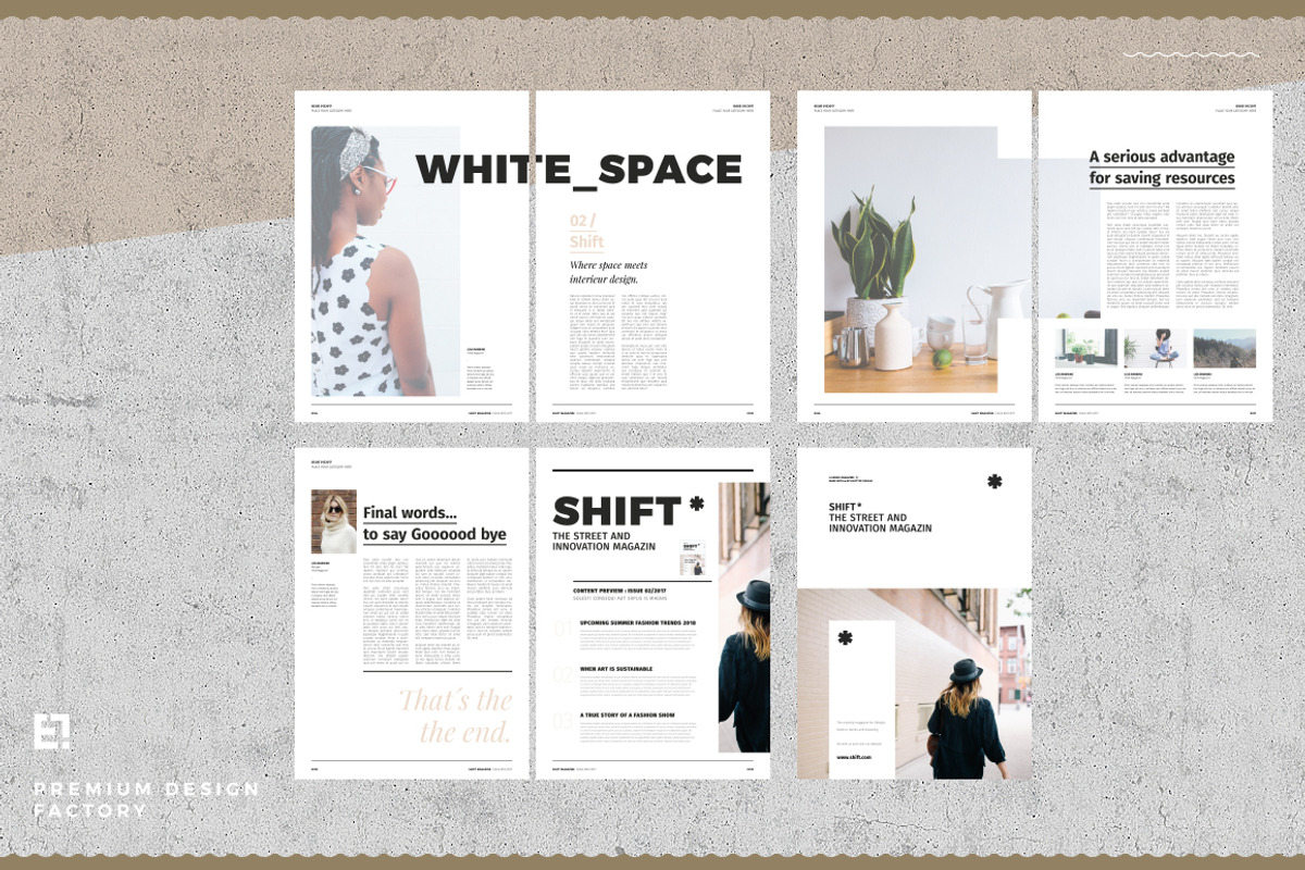 Shift Magazine, a Magazine Template by Egotype