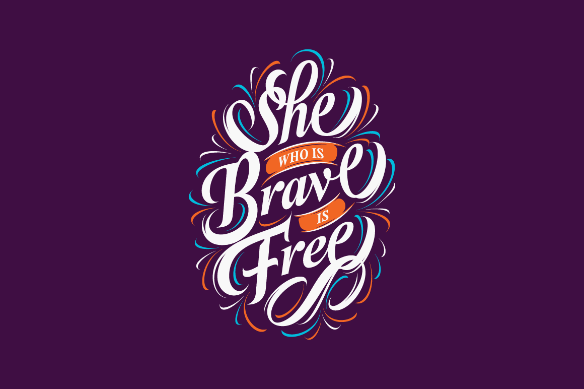 She Who is Brave is Free, an Illustration by Doniel Worx