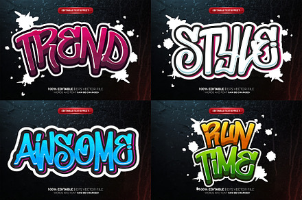 Graffiti Text Effects, a Layer Style Add-On by Krukowski Graphics