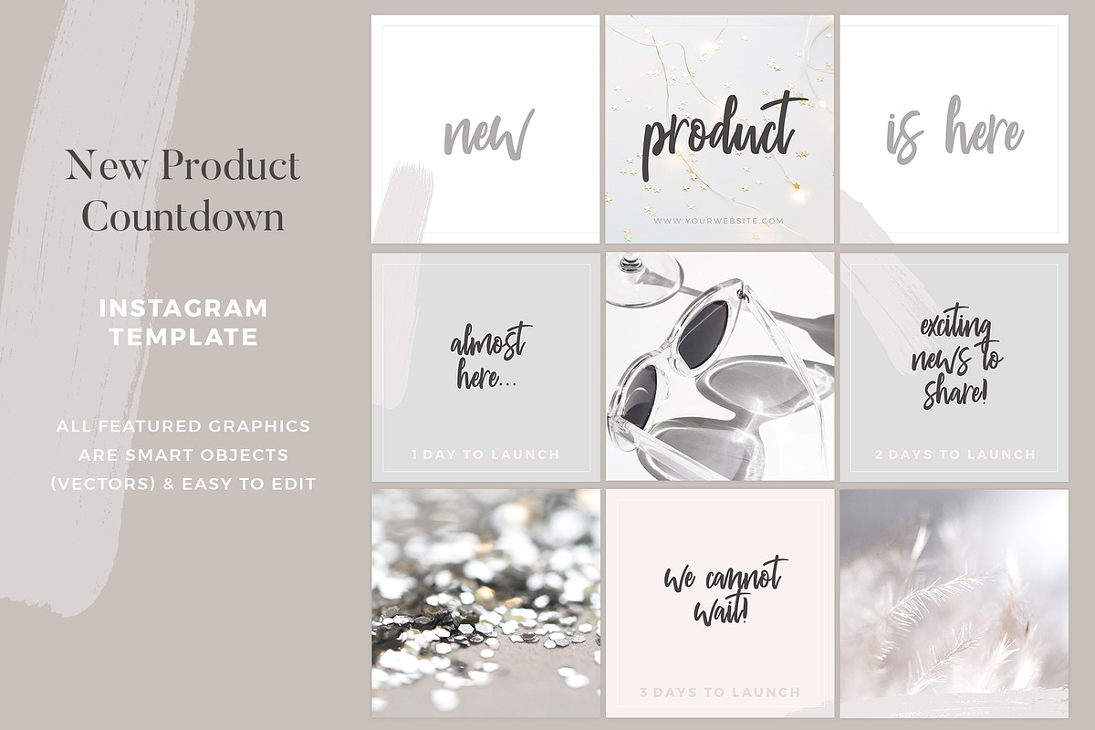 Countdown IG Posts and Stories, a Social Media Template by Youandigraphics