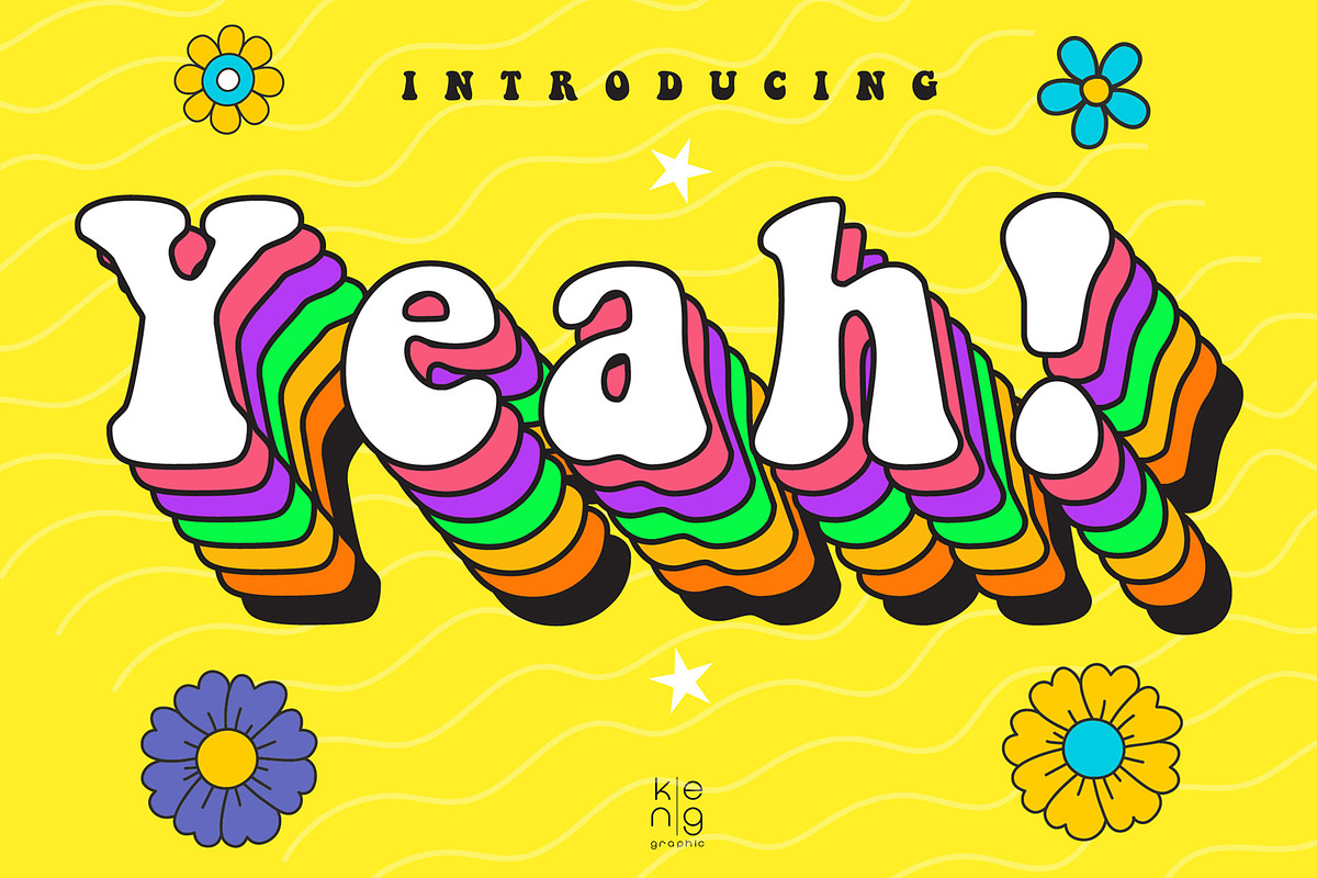 Yeah Font, a Handwritten Font by KengGraphic