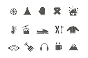 15 Winter and Snow Icons, an Icon by Creative VIP