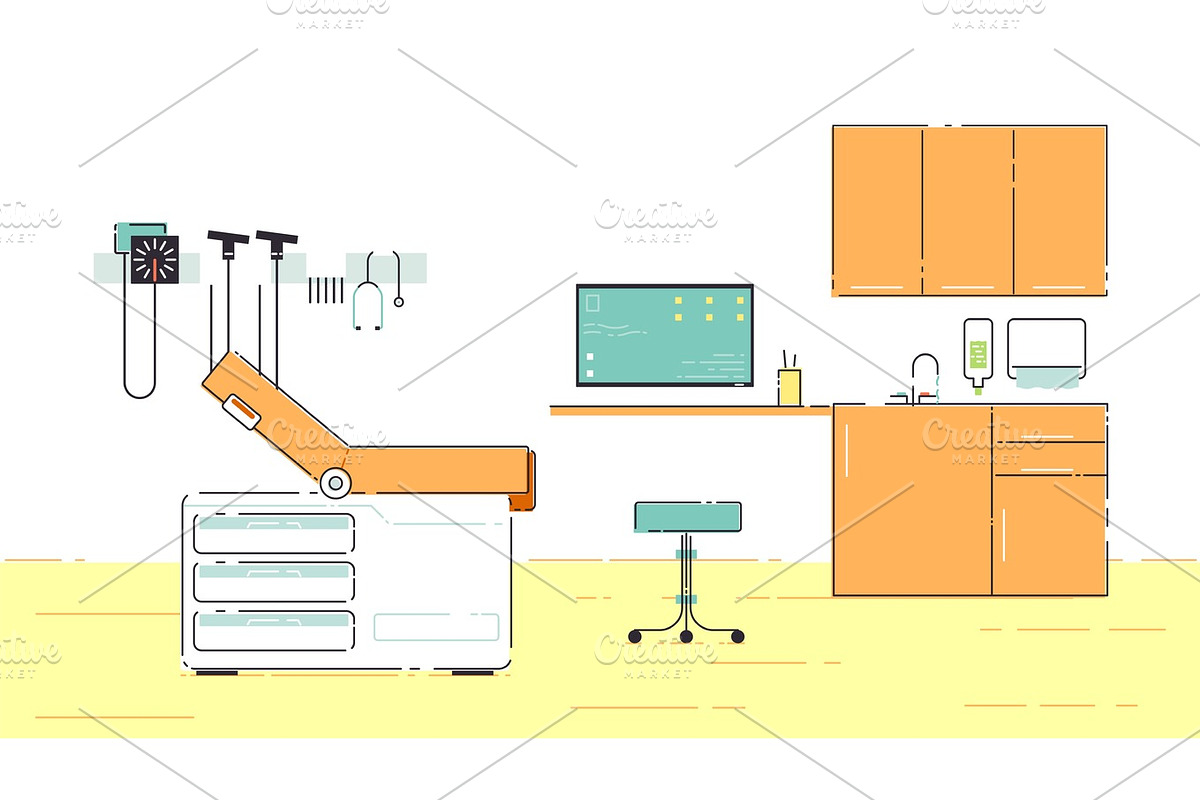 Doctor s Office Illustration, an Object Graphic by YashkovskiyMD ...