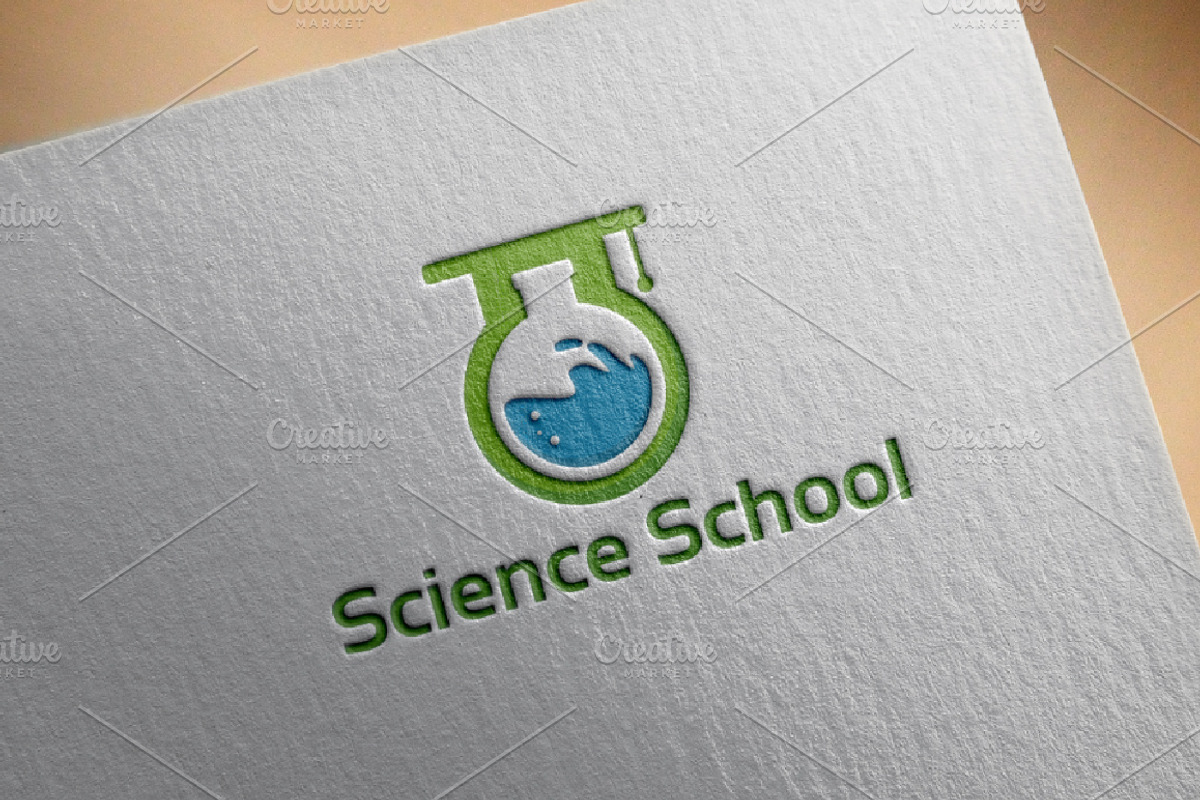 Science School Logo designs Template, a Branding & Logo Template by ...