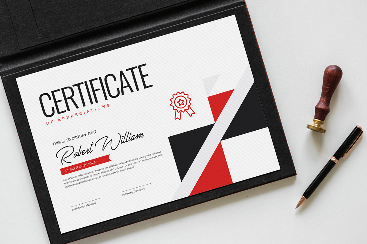 Clean Certificate Design | EPS