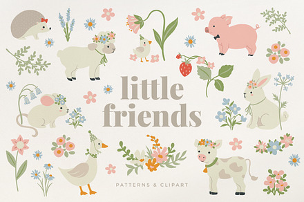 Happy Birthday! watercolor animals set | Creative Market