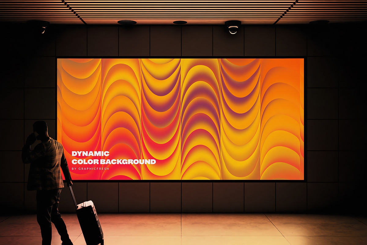 Dynamic Color Gradient Backgrounds, a Background Graphic by Graphicfresh