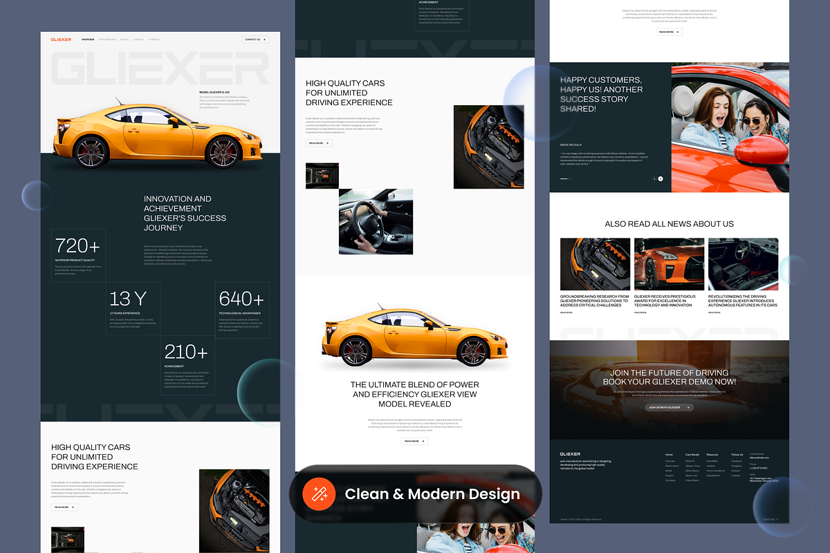Car Dealership Landing Page, a Landing Page Template by SLAB! Design