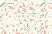 Subtle Flowers, a Wallpaper Graphic by MalyskaStudio
