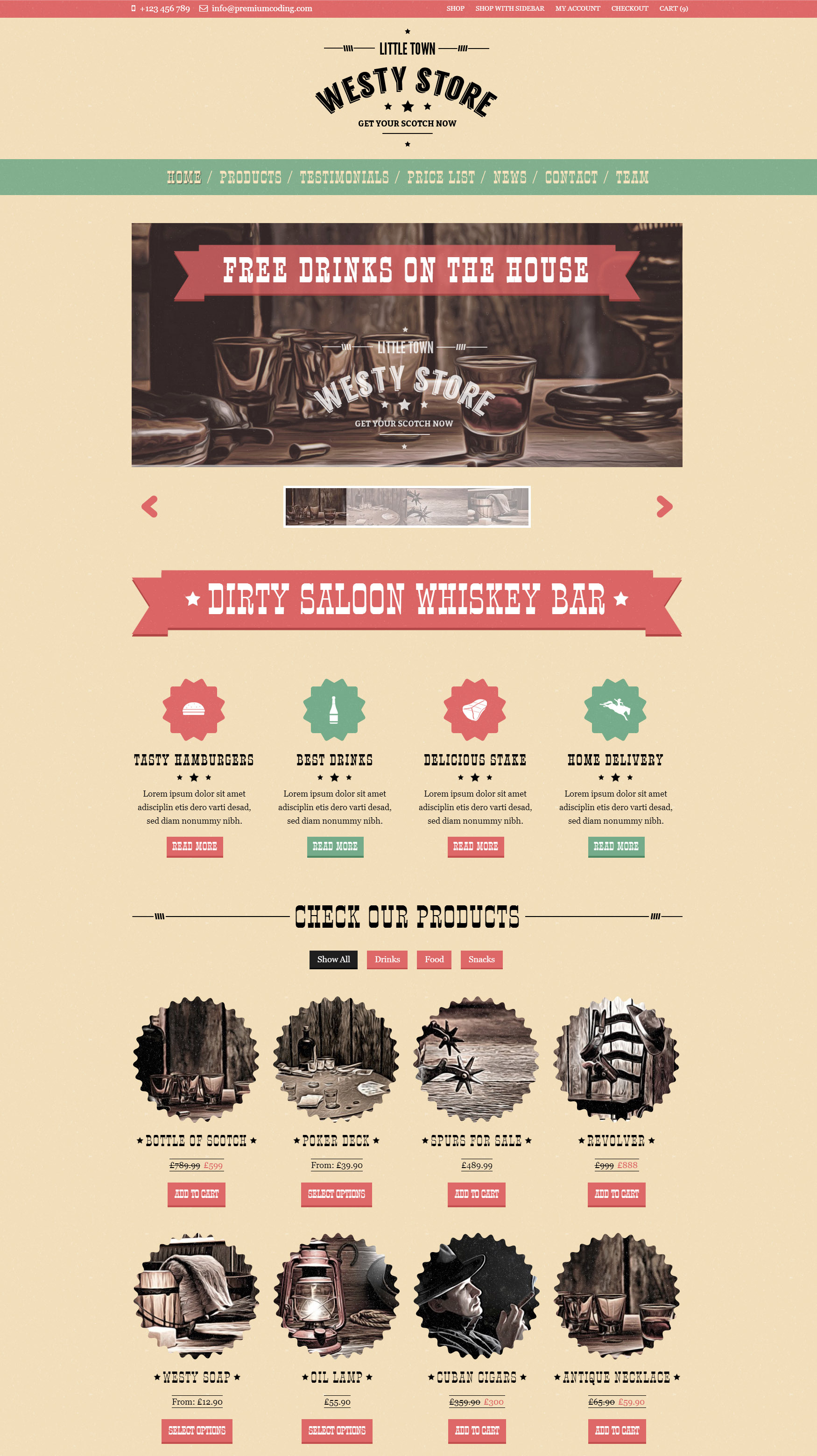 Westy - A cowboy WooCommerce Theme, a WordPress Template by PremiumCoding