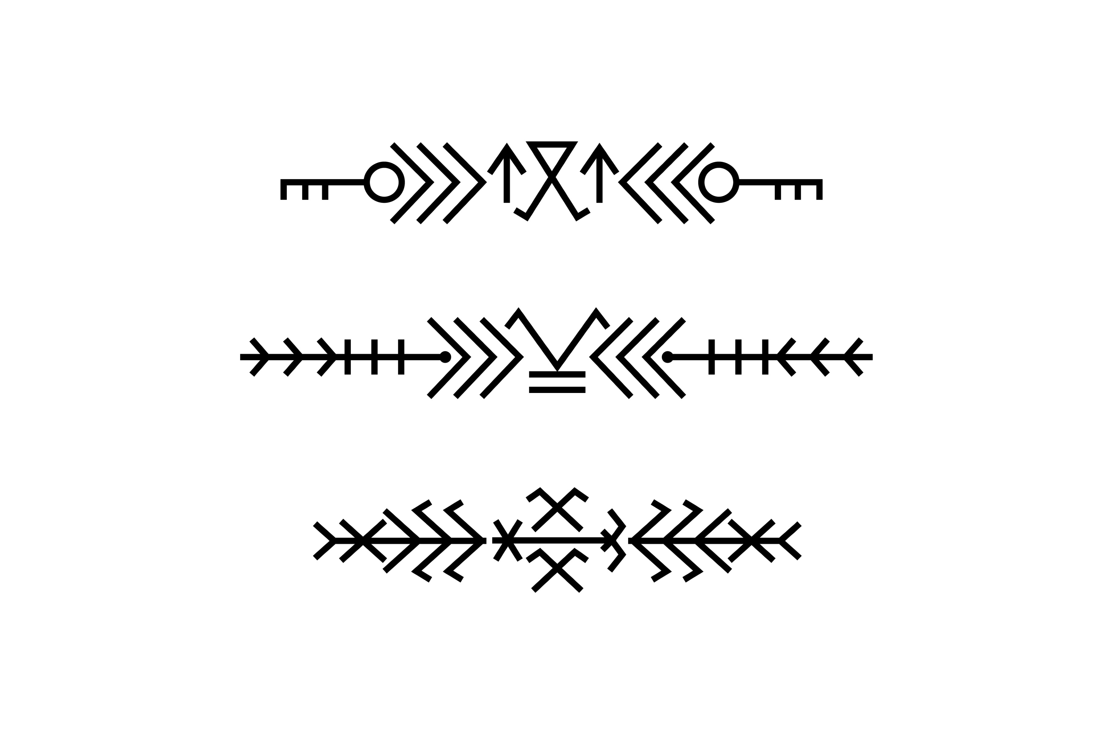 Ethnic baltic Folk linear art, an Illustration by COLORFUL