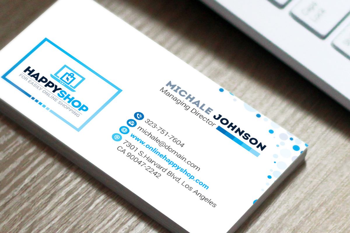 Business Card for E-Commerce Shop, a Business Card Template by ...