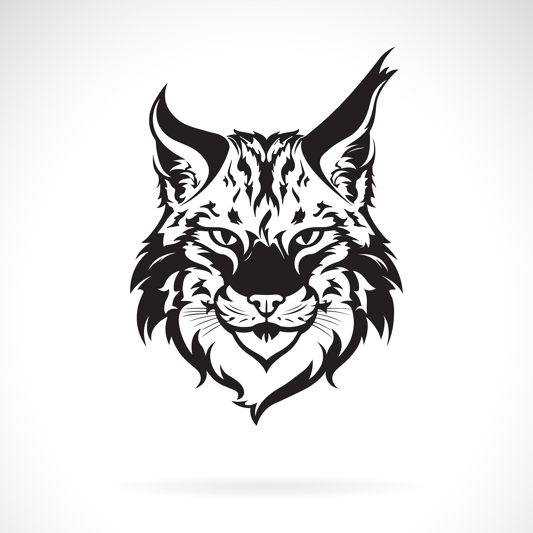 Vector of a lynx head design., an Animal Illustration by yod67