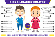 Kids Character Creator 1.0, an Education Illustration by Ckybe's Corner