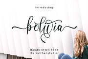 Bolivia, a Script Font by Sulthan Studio