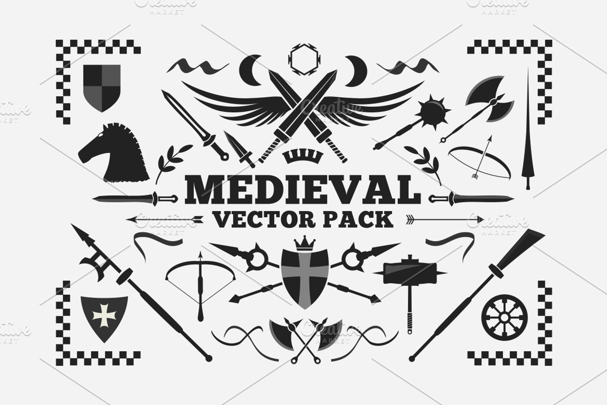 Medieval Vector Pack, an Object Graphic by Tugcu Design Co.
