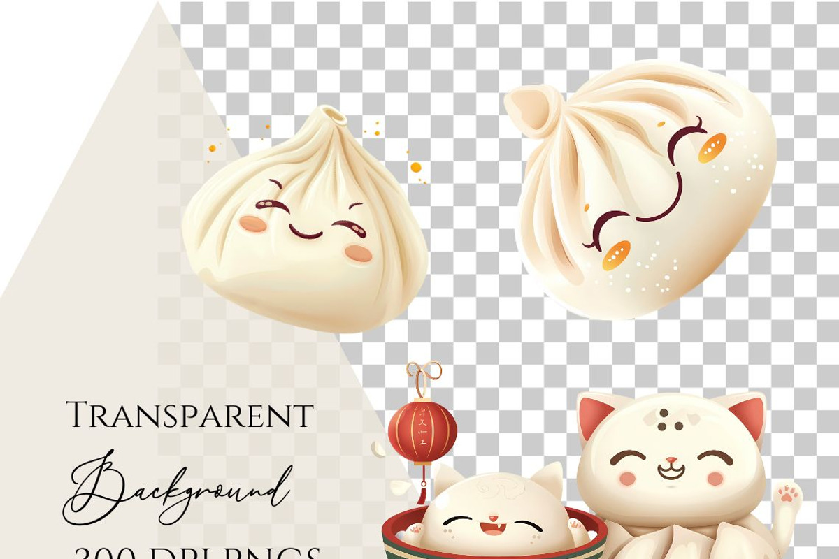 Cute dumpling clipart, a Food Illustration by Invite to Clipart