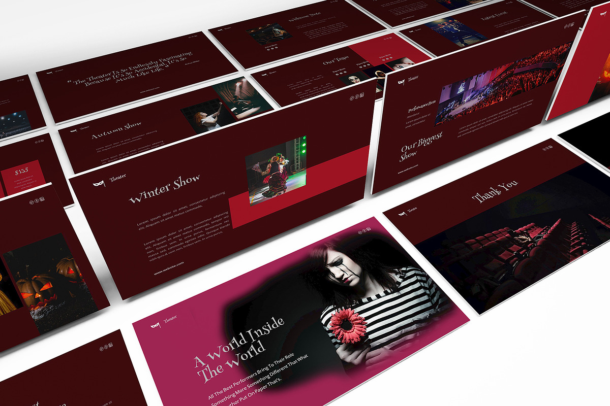 Theater Google Slides Template, a Presentation Template by Formatika Studio