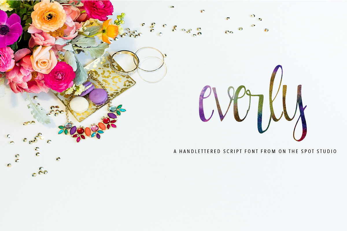 Everly, a Handwritten Font by OnTheSpotStudio