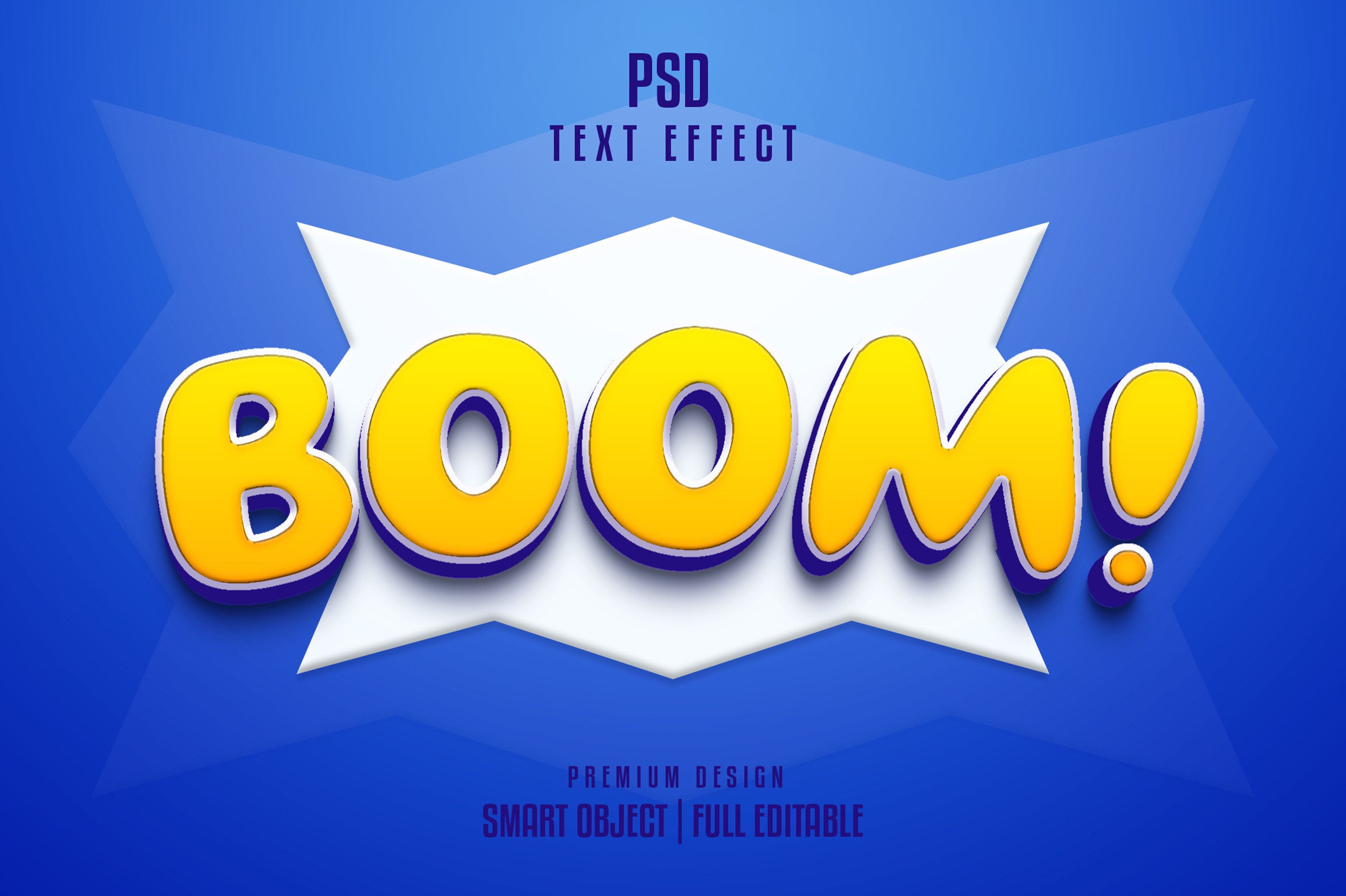 Boom 3D Text Effect | Layer Styles ~ Creative Market