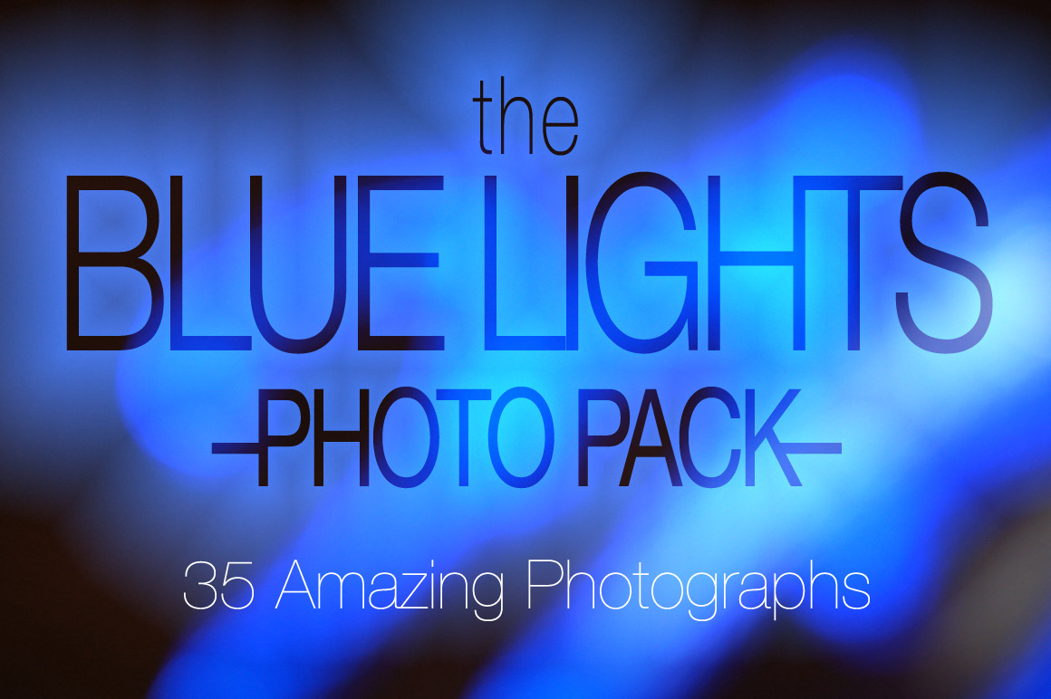 Blue Lights Photo Pack, a Templates & Theme by Graphic Wray