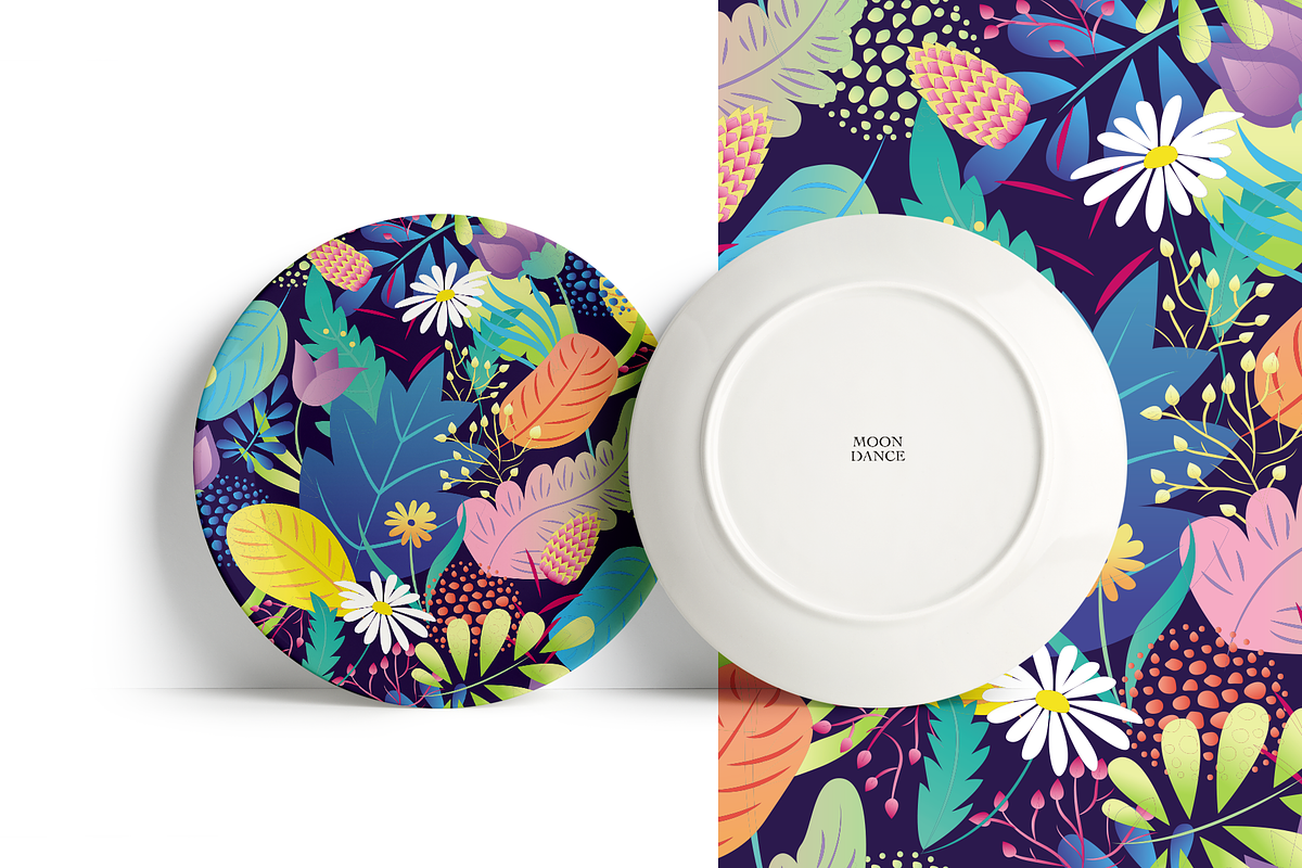 Fabulous vector flowers patterns, a Pattern Graphic by Designnina Shop