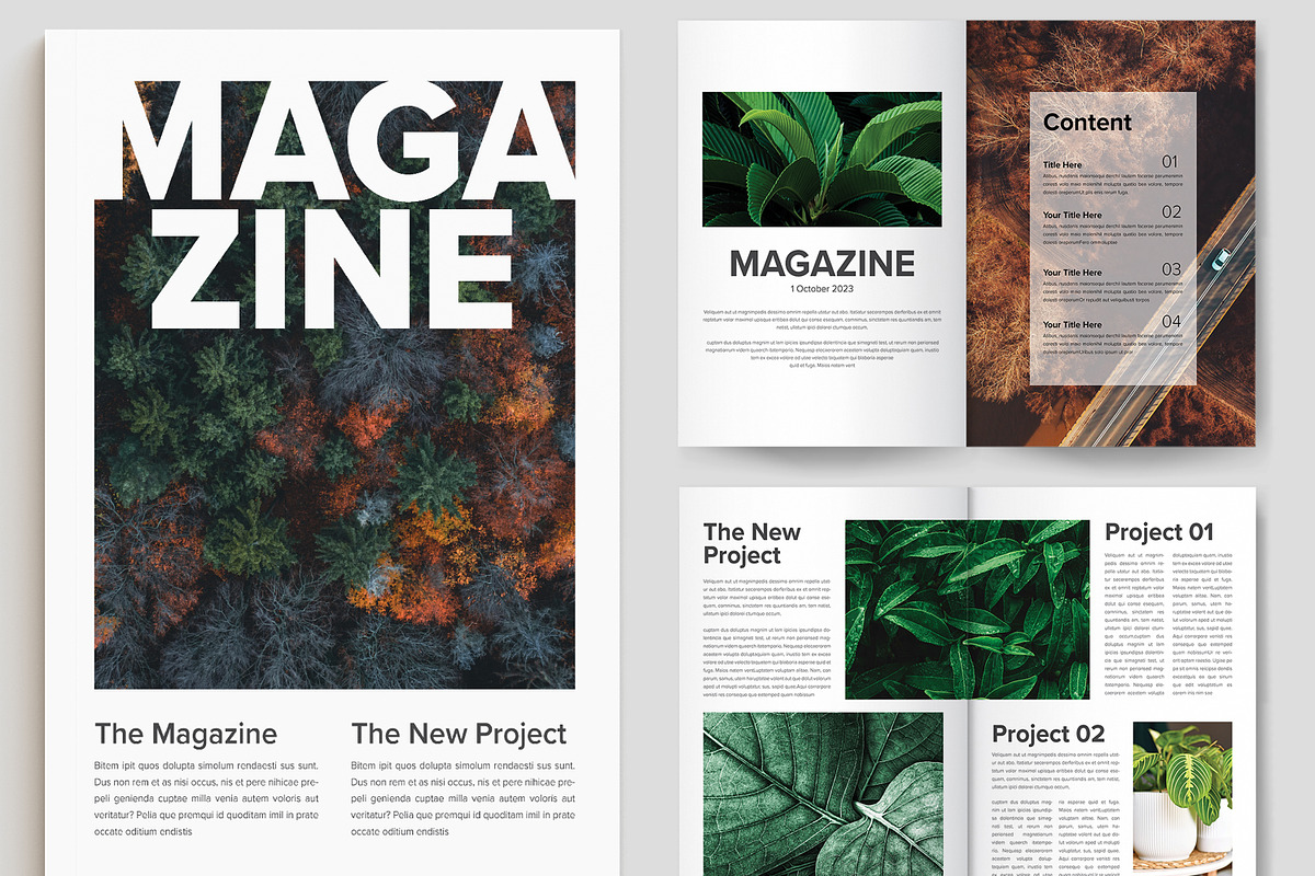 Nature Magazine Design Template