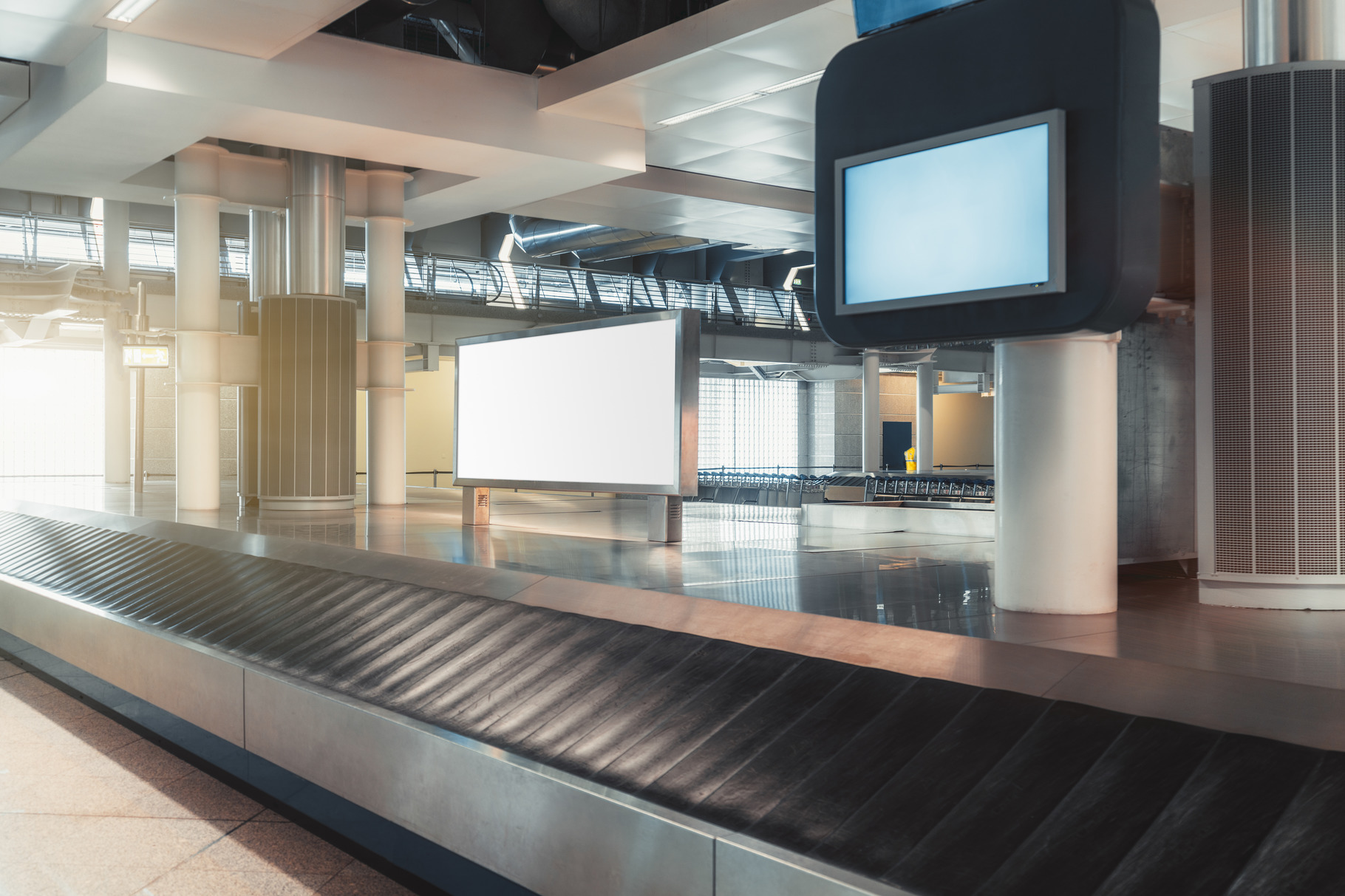 Mockup of ad poster, baggage claim, a Transportation Photo by SkyNext