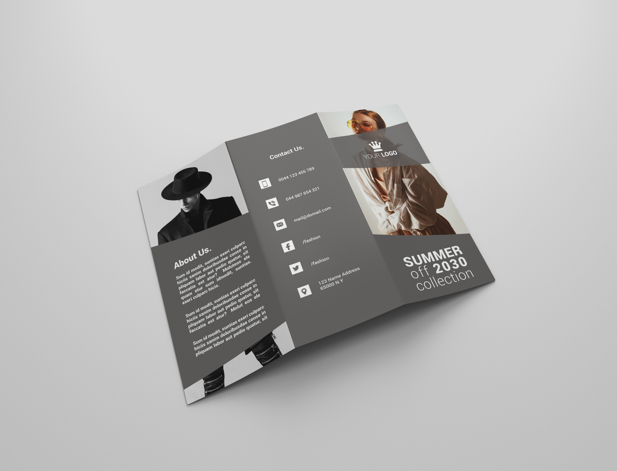 Fashion Tri-fold Brochures, a Brochure Template by Creatricks