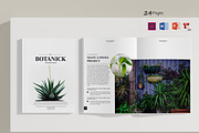Botanic / Word & InDesign, a Magazine Template by obidullah_01