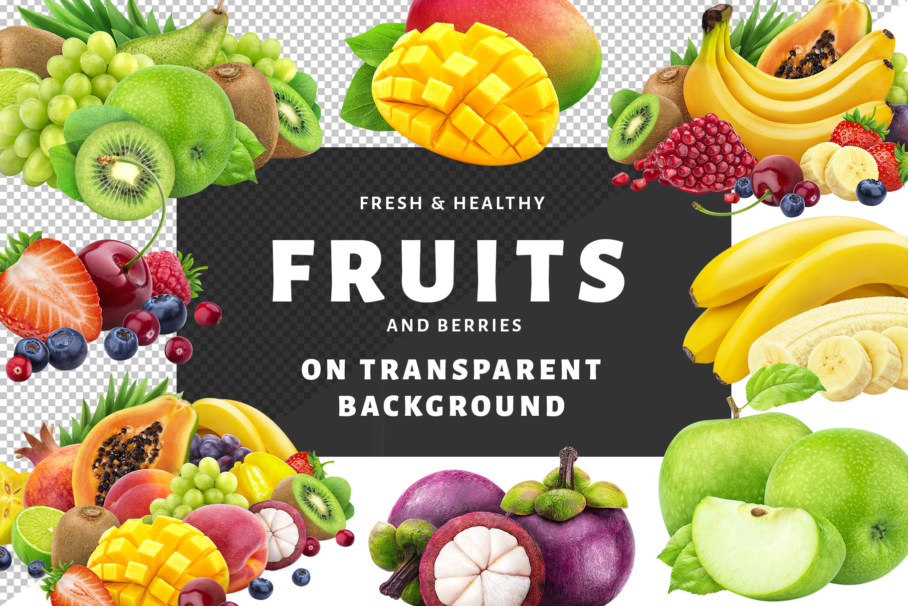 Fruits on transparent background, a Food & Drink Photo by Max Lashcheuski