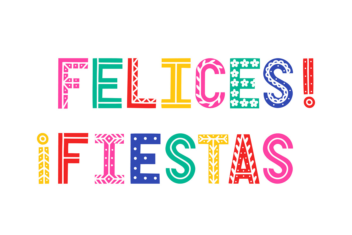 FIESTA font, a Symbol Font by LitPrint