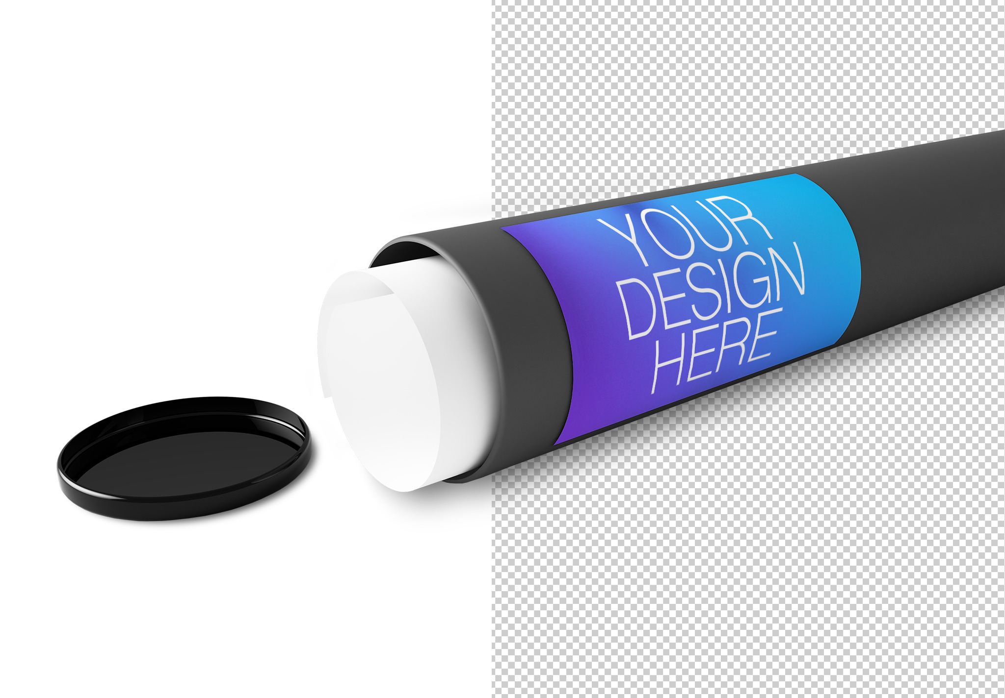 Project Tube Mockup, a Print Template by McLittle Stock