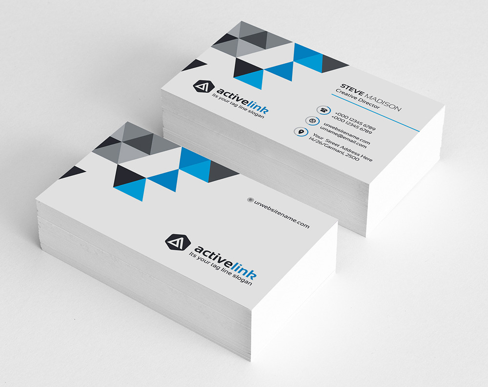 Active Link Business Card, a Business Card Template by GenerousArt
